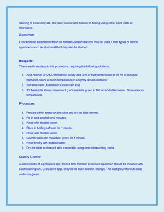 Trichrome stain procedures | DOCX