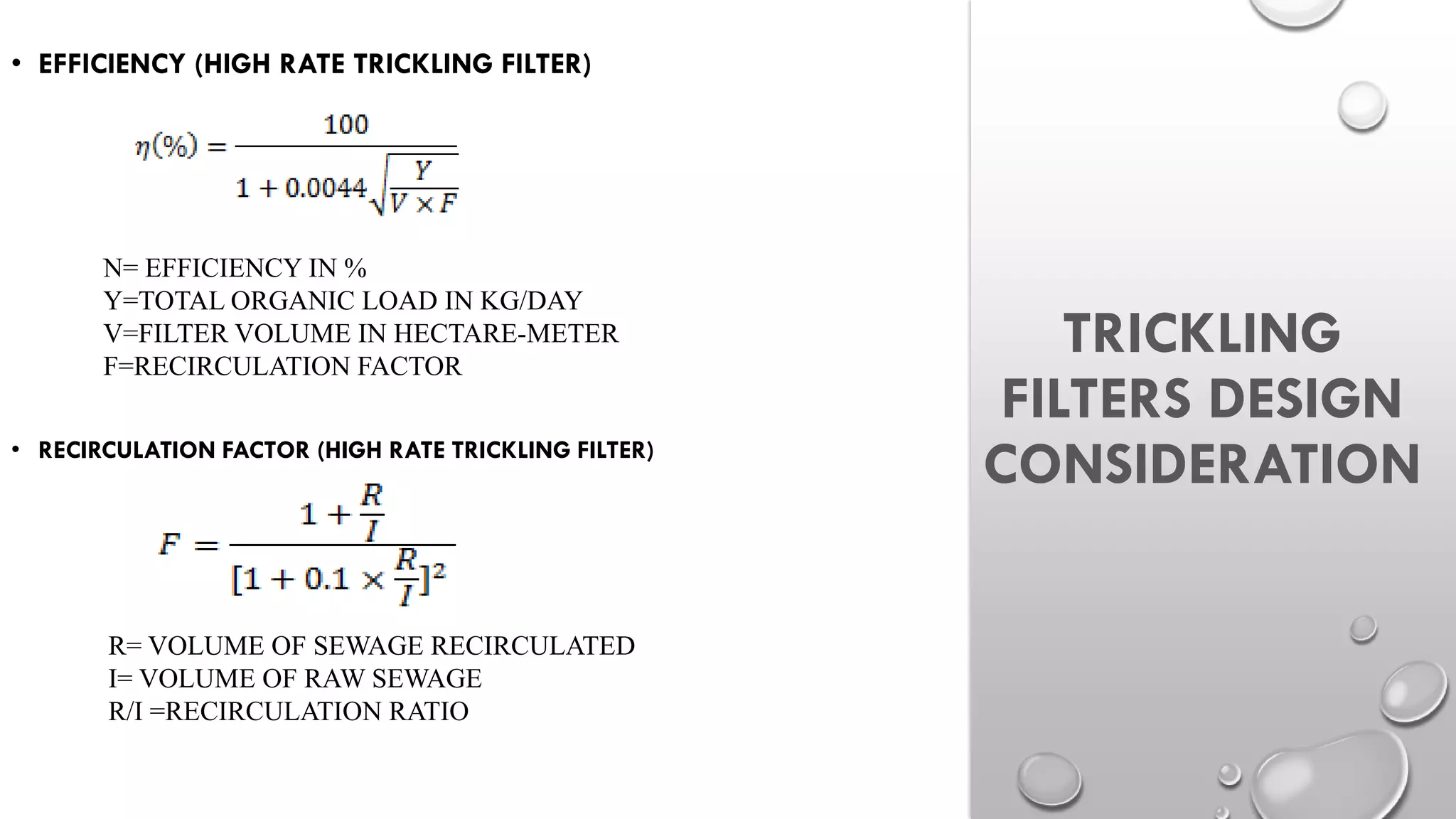 Trickling filter ppt | PDF