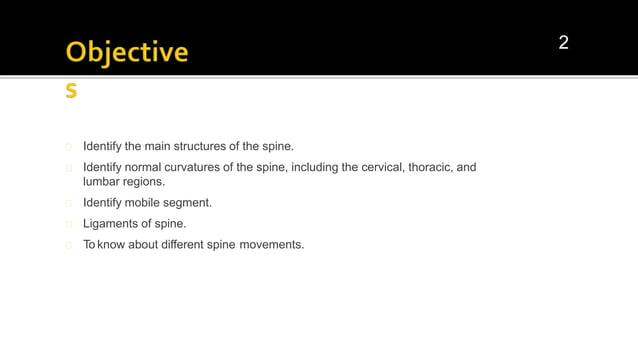 Trick movements of spine | PPT