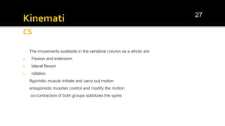 Trick movements of spine | PPT