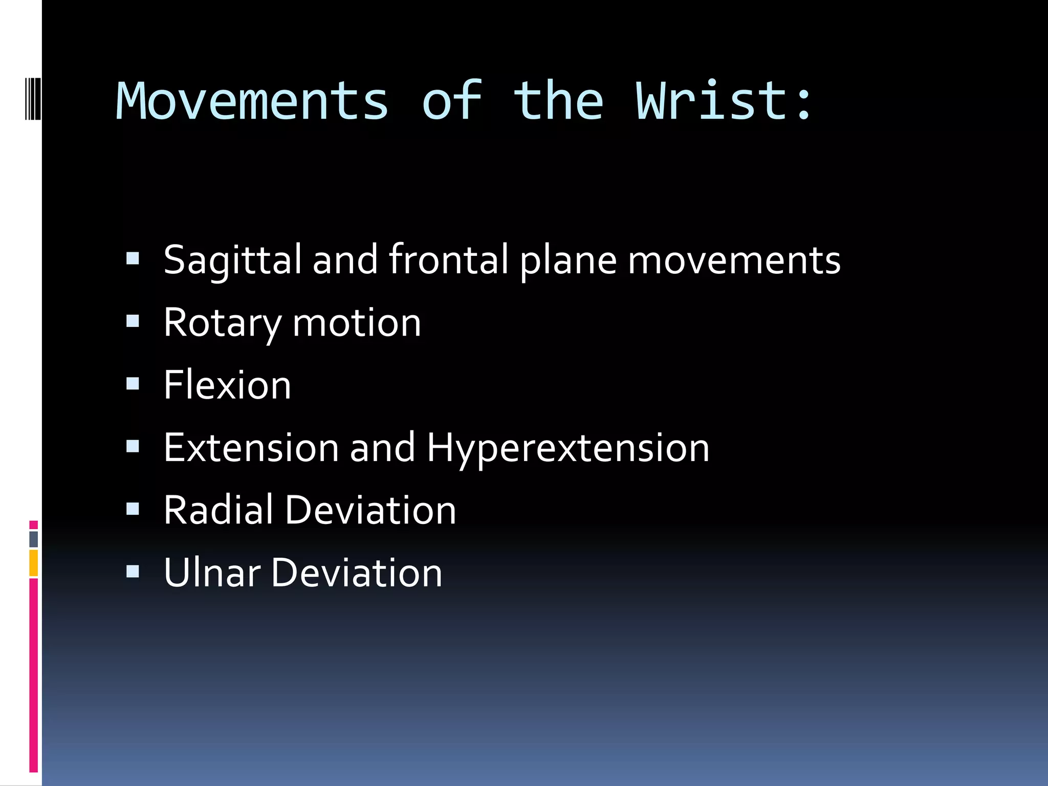 Trick movements of wrist & hand | PPTX