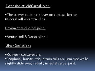 Trick movements of wrist joint | PPTX