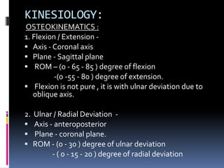 Trick movements of wrist joint | PPTX