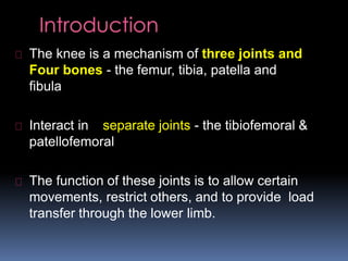 Trick movemets of knee joint | PPTX