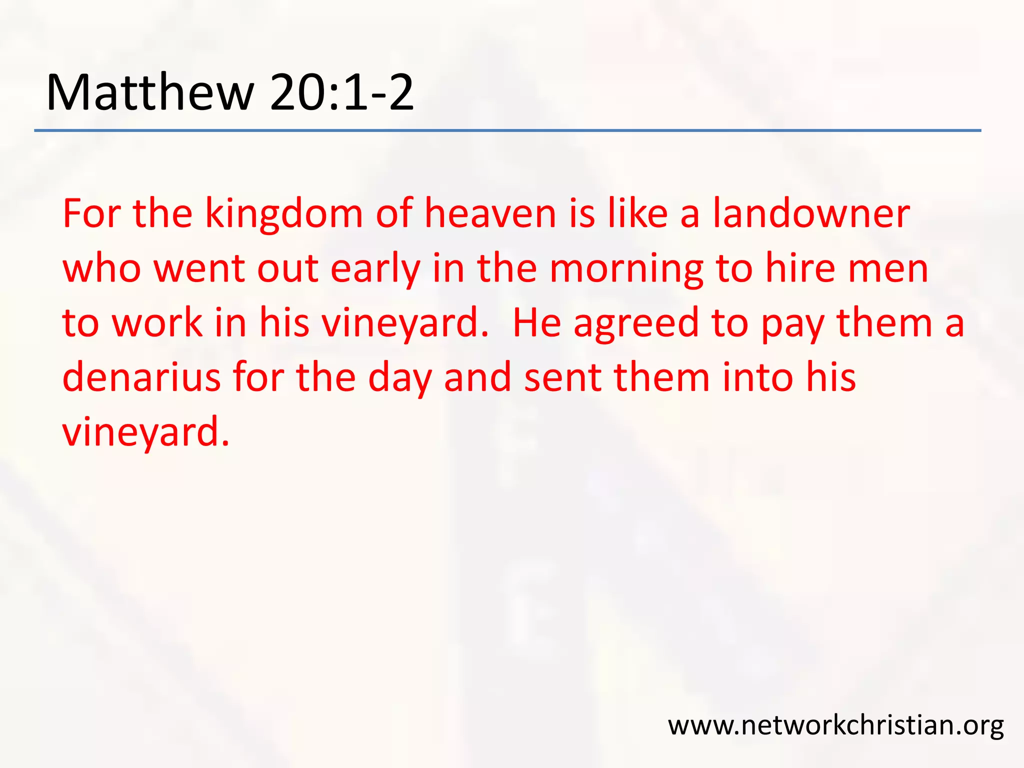 Trick or treat part 1 (wonder of grace matthew 20 1 16) | PPTX