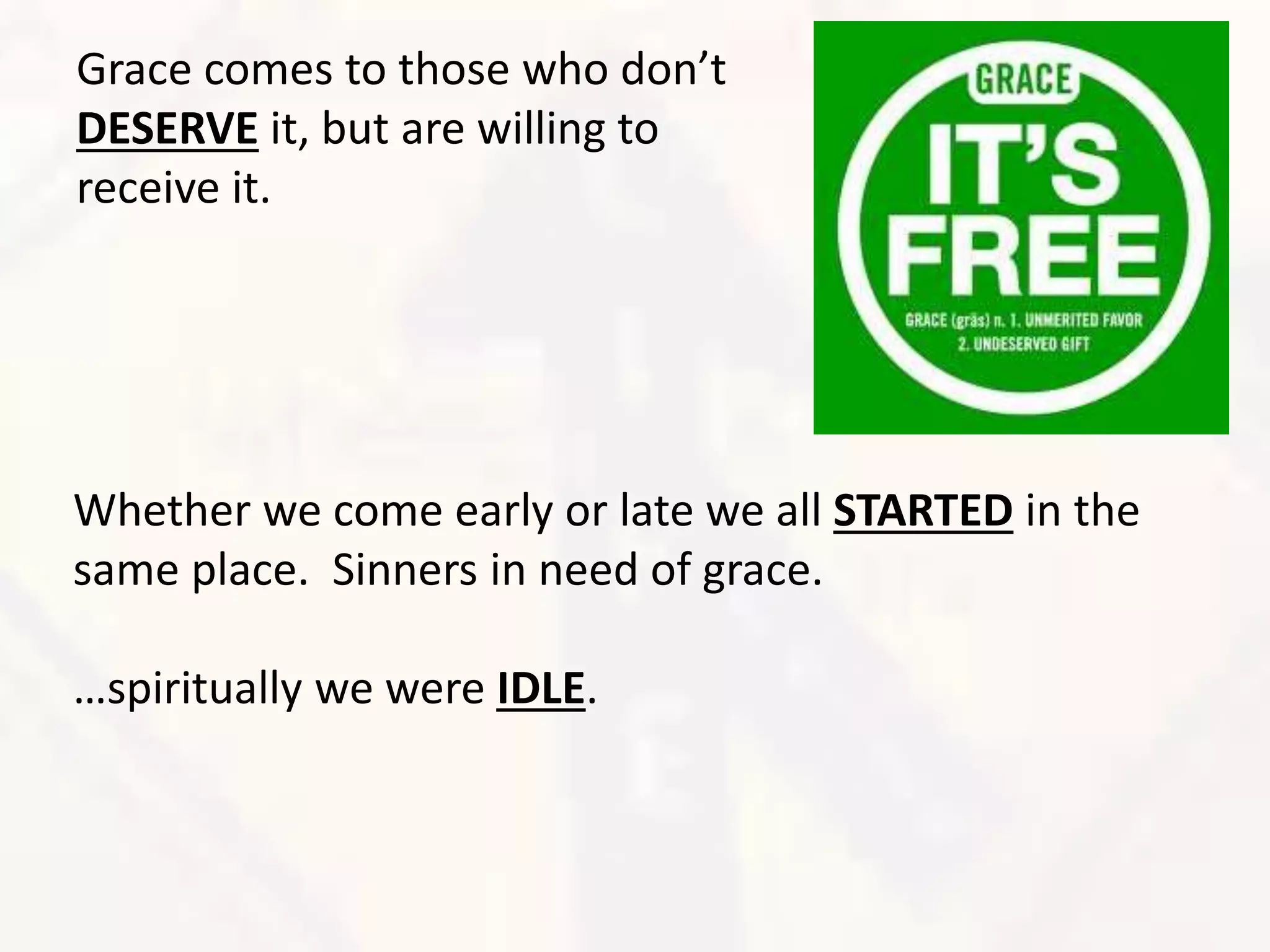 Trick or treat part 1 (wonder of grace matthew 20 1 16) | PPTX