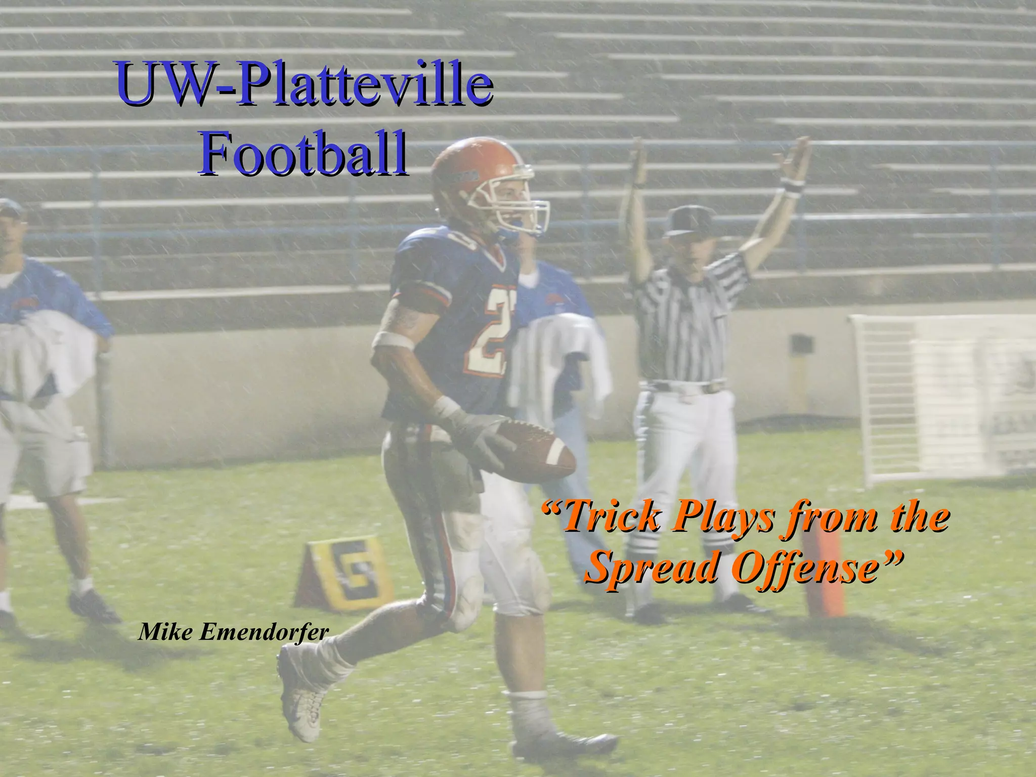 Trick Playsfromthe Spread Offense | PPT
