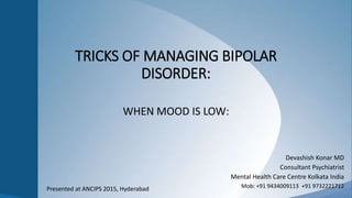 Tricks of managing bipolar disorder | PPTX