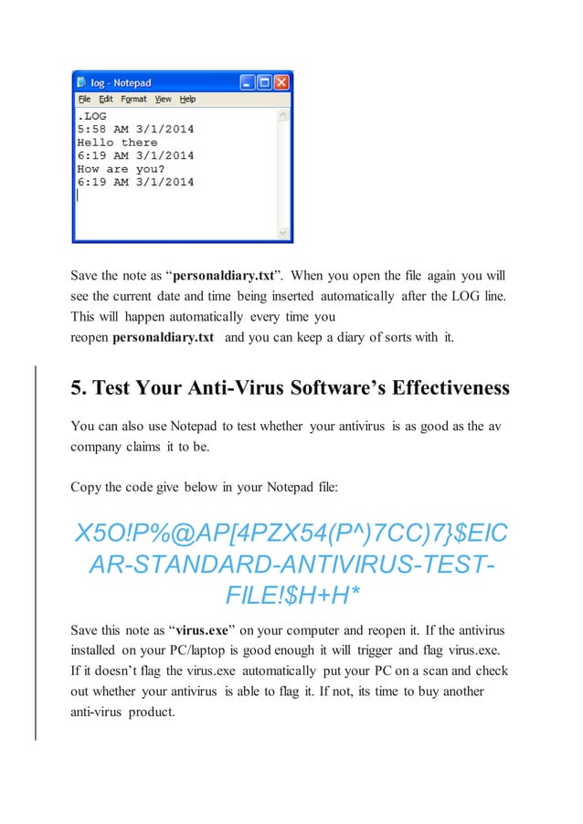 Tricks To Hack Notepad Docx Antivirus Software Computer Software And Applications
