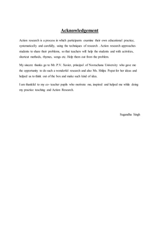 Tricks to remember the quadratic equation.ACTION RESEARCH ON MATHS | PDF