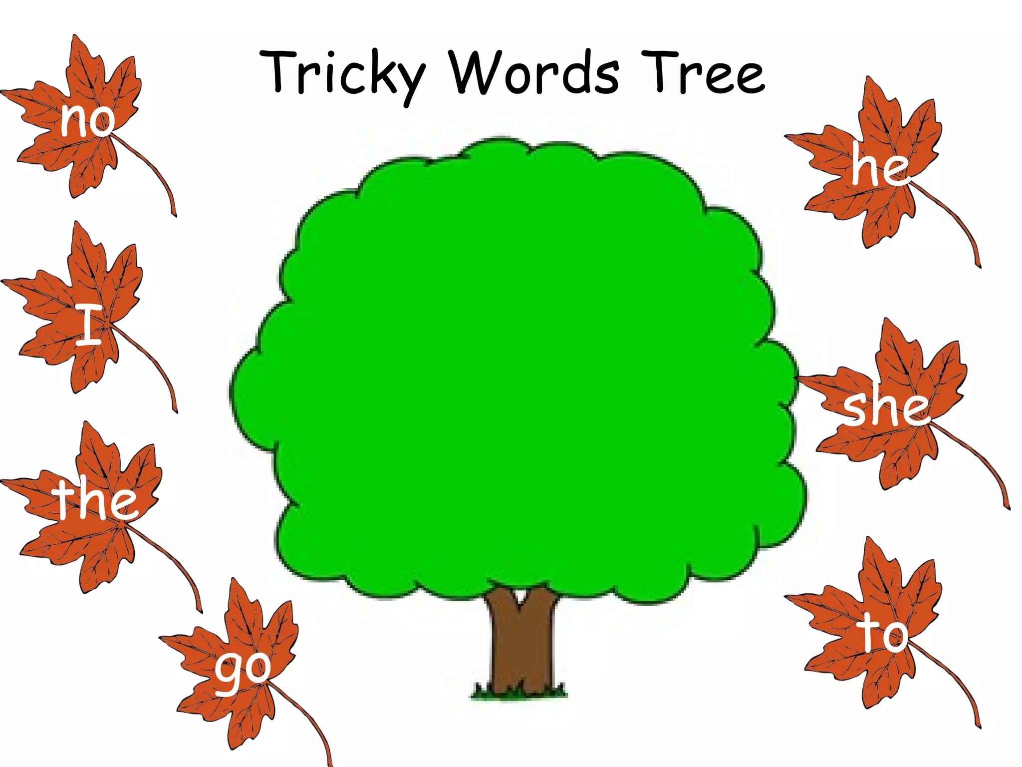 Tricky word tree | PPT