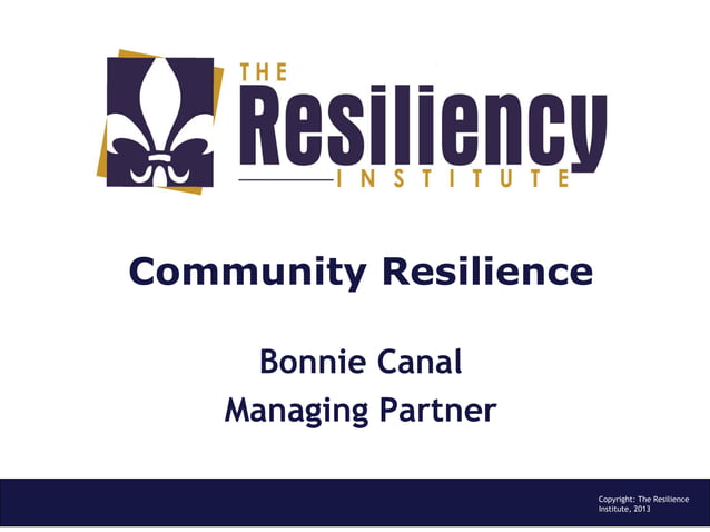 The Resiliency Institute, Community Resiliency | PDF | Mental Health ...