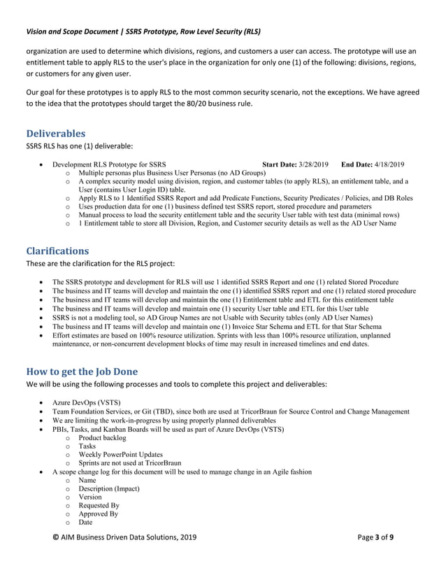 SSRS RLS Prototype | Vision and Scope Document | PDF | Databases | Computer Software and ...