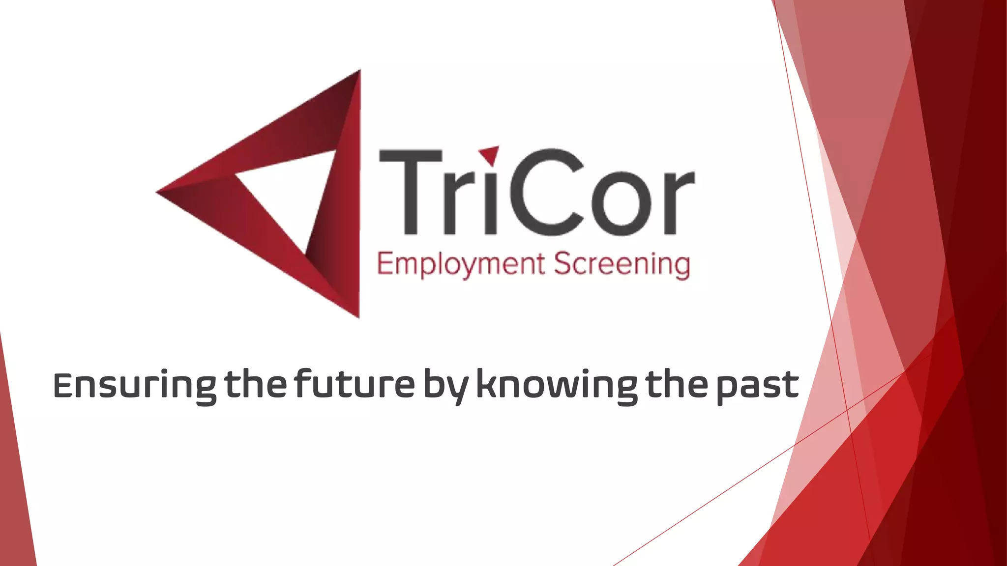 TriCor Employment Screening Overview of Services | PDF