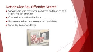 TriCor Employment Screening Overview of Services | PDF