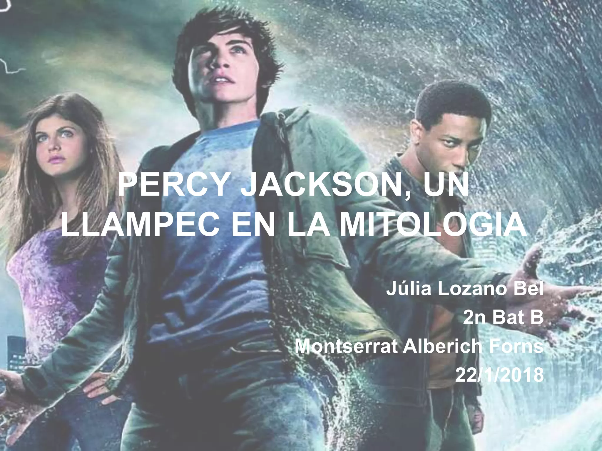 Percy Jackson, un llampec en la mitologia | PPTX