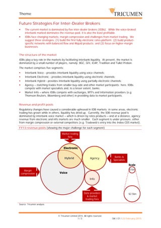 Tricumen / Future Strategies for Inter Dealer Brokers_230215 | PDF