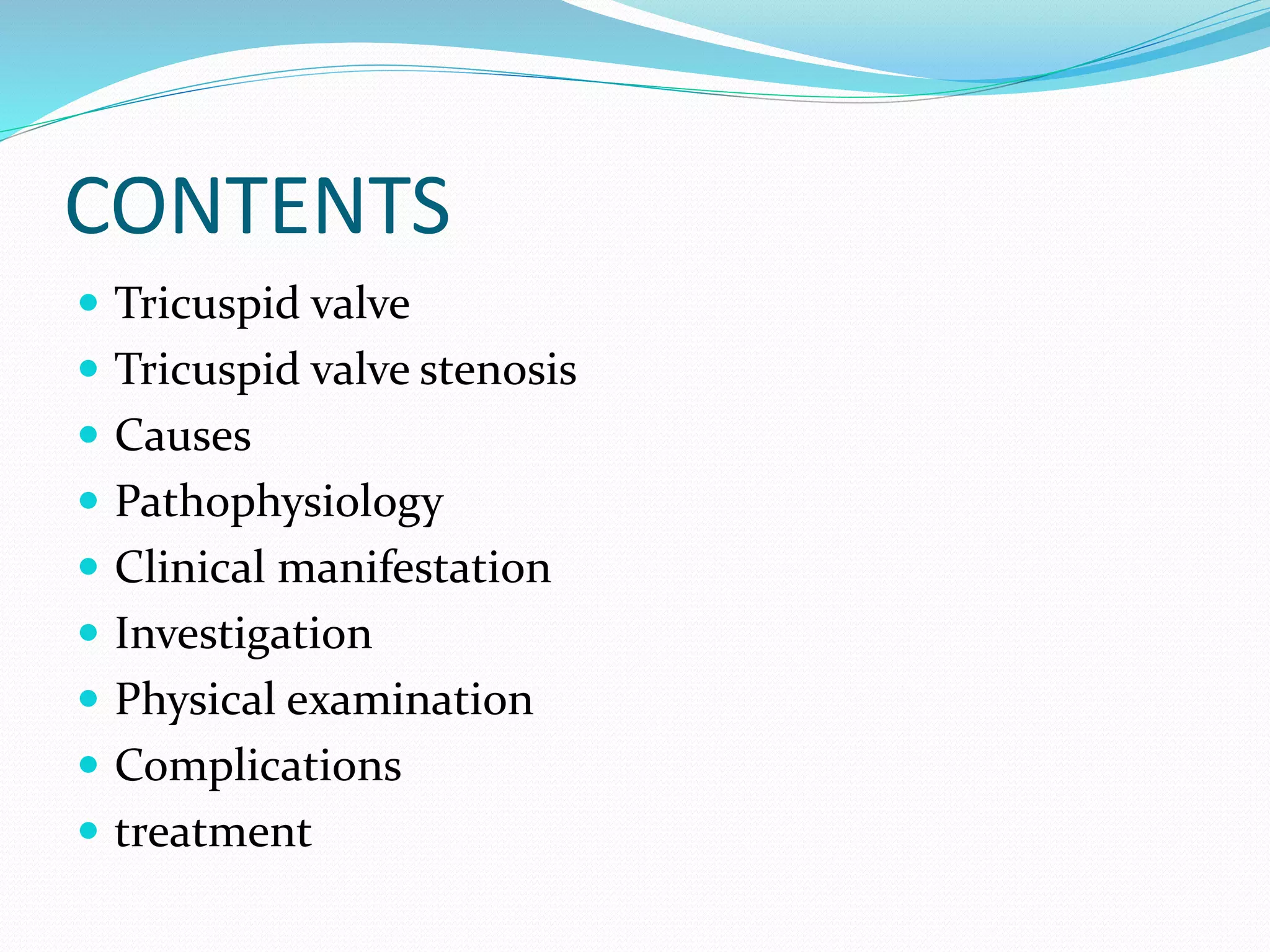 Tricuspid Valve Stenosis Ppt