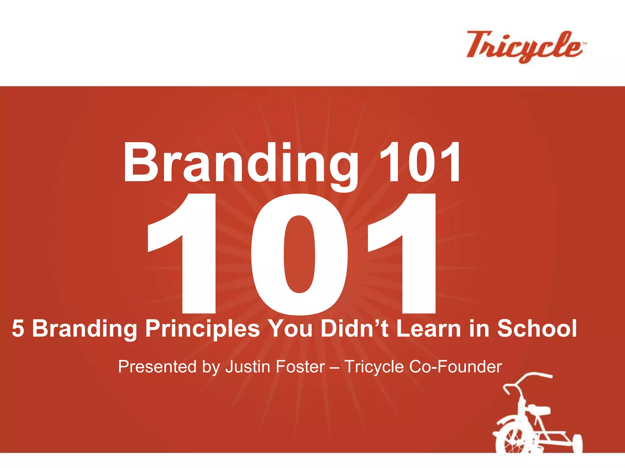 Tricycle Branding 101 | PPT