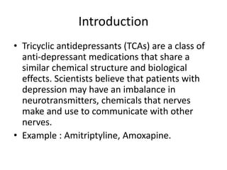 Tricyclic anti depressent drugs , pharmacology by abujar | PPT