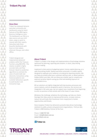 Tridant case study on postal company | PDF