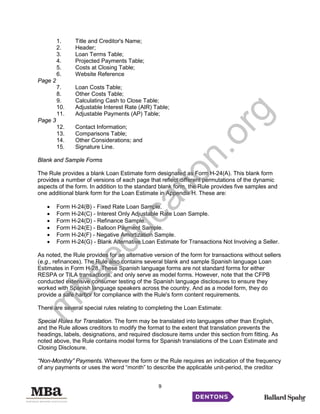 MBA Compliance Essentials TILA RESPA Integrated Disclosure (TRID ...