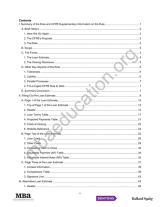 MBA Compliance Essentials TILA RESPA Integrated Disclosure (TRID ...
