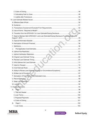 MBA Compliance Essentials TILA RESPA Integrated Disclosure (TRID ...