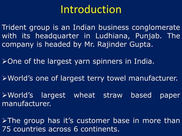 Trident Group | PPTX | Green Solutions | Business