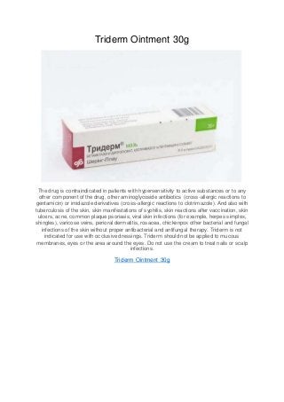 Triderm Ointment 30g | PDF