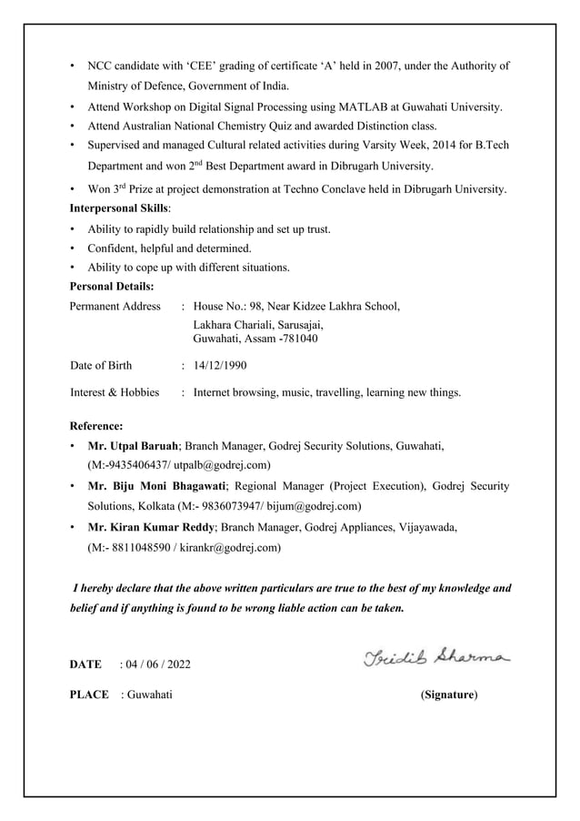 TRIDIB SHARMA_CV_June 2022 | PDF