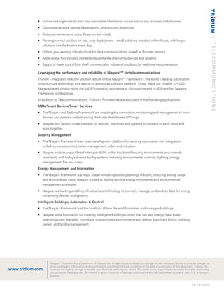 Tridium Telecom Profile | PDF
