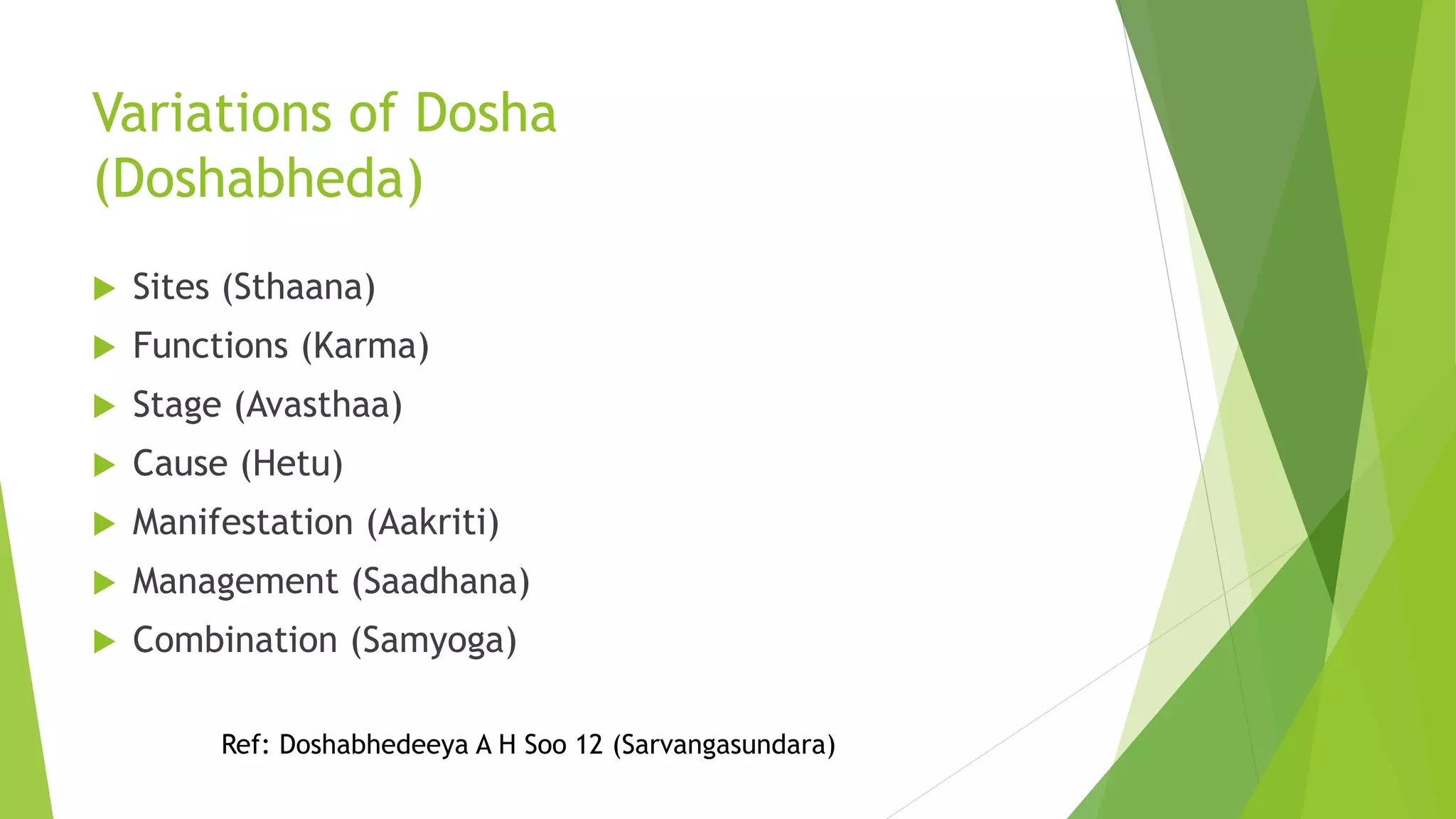 Applied aspects of Tridosha Siddhanta | PPTX