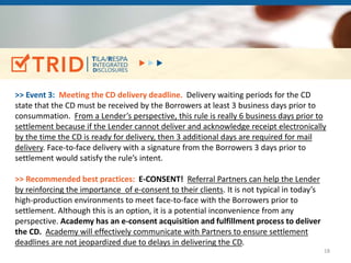 TRID (TILA/RESPA Integrated Disclosures) | PPT