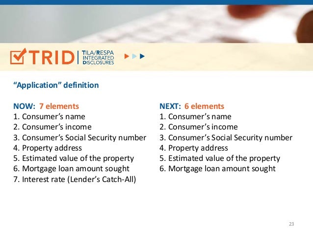 TRID (TILA/RESPA Integrated Disclosures)