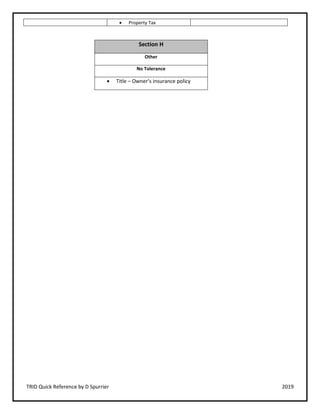 Trid quick reference | PDF
