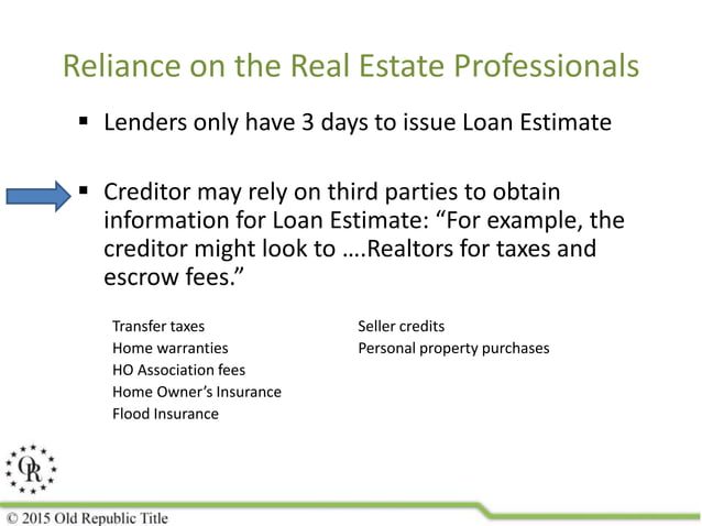 Trid regulations presentation by H & H settlement | PPT