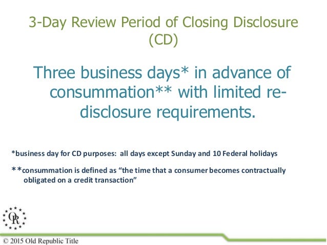 Trid regulations presentation by H&H settlement