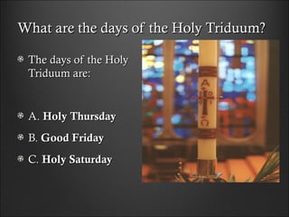 Triduum short version | PPT
