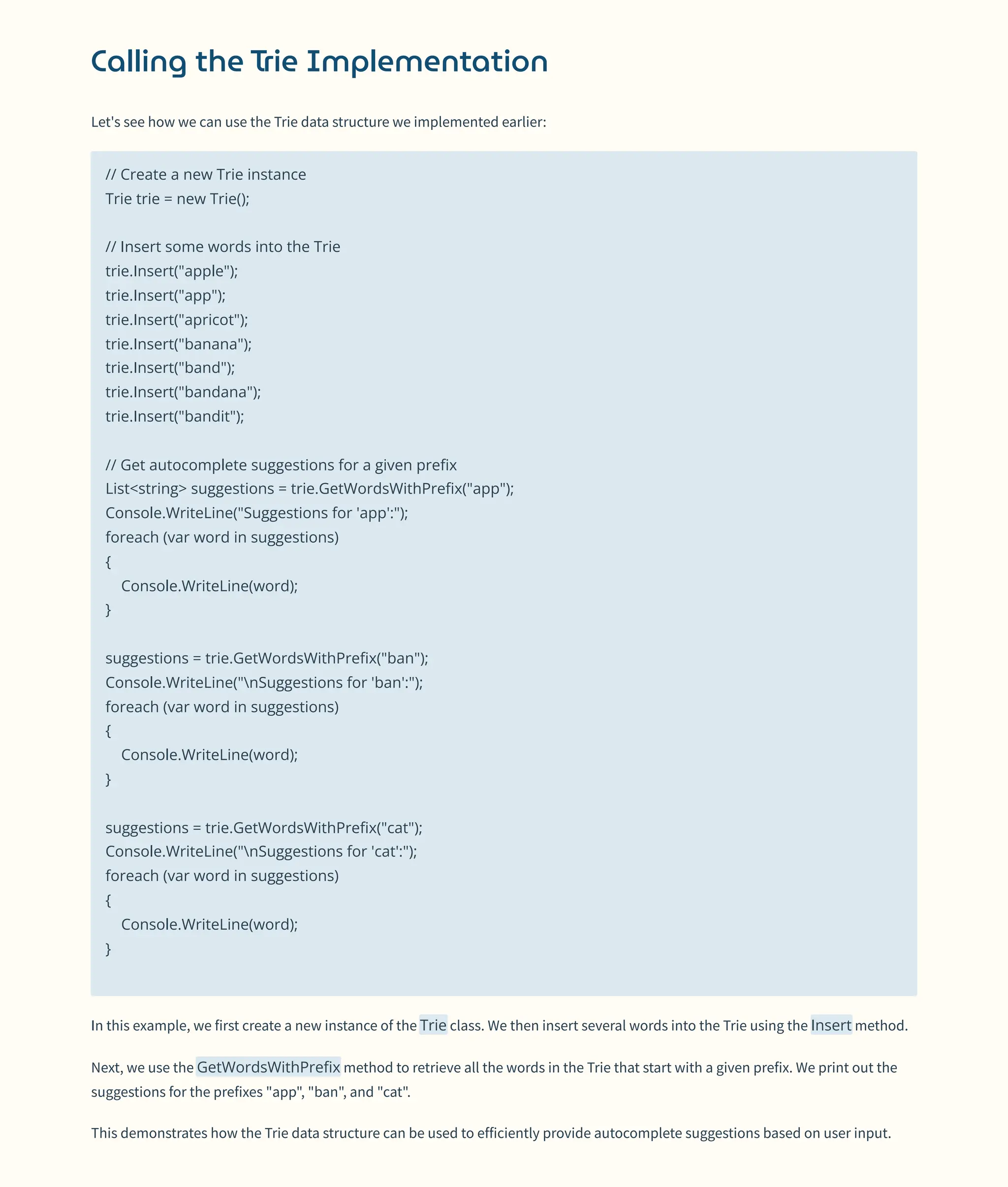 'Trie' Data Structure for Auto Search Complete | PDF | Databases ...
