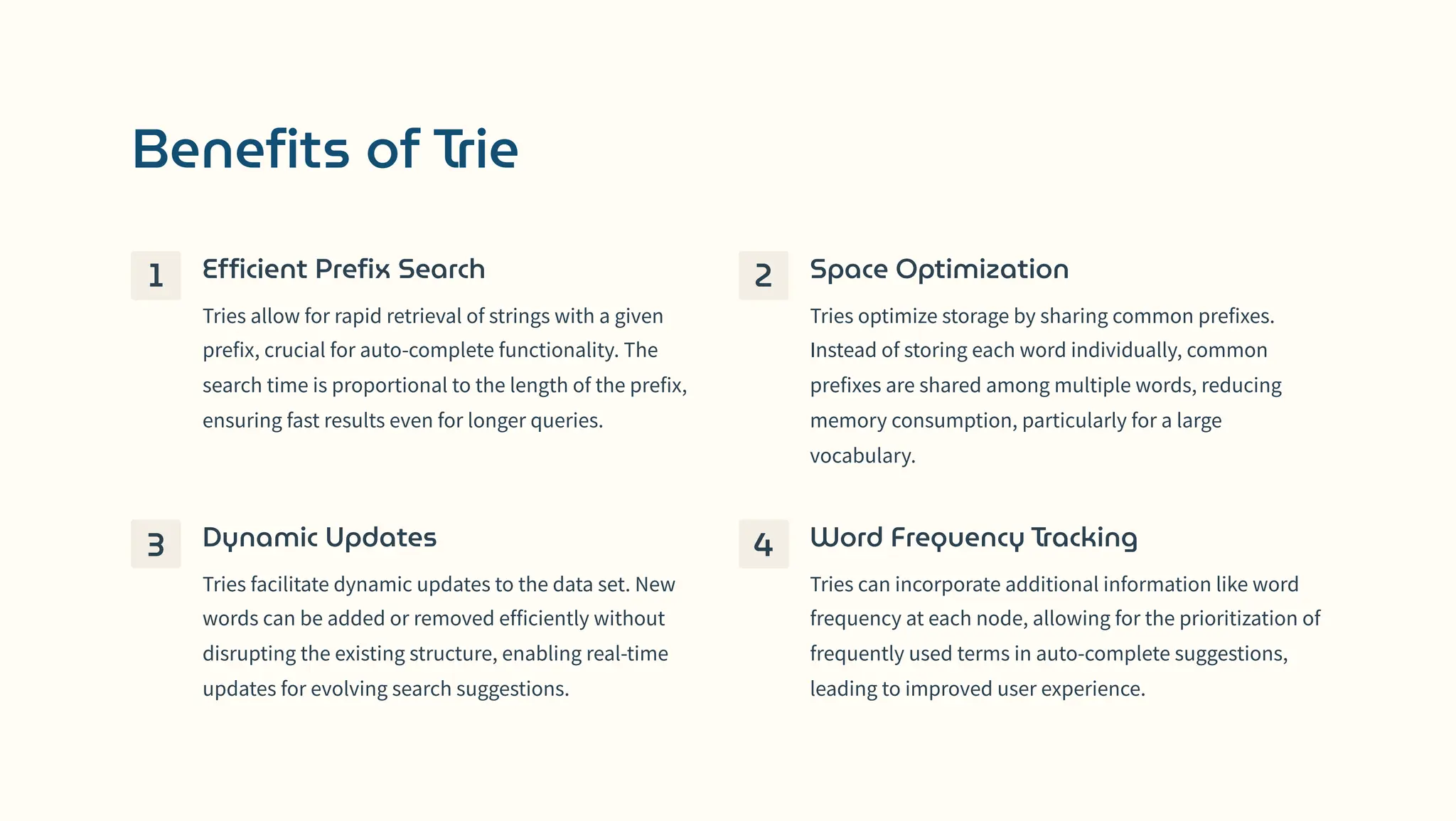 Trie Data Structure For Auto Search Complete Ppt