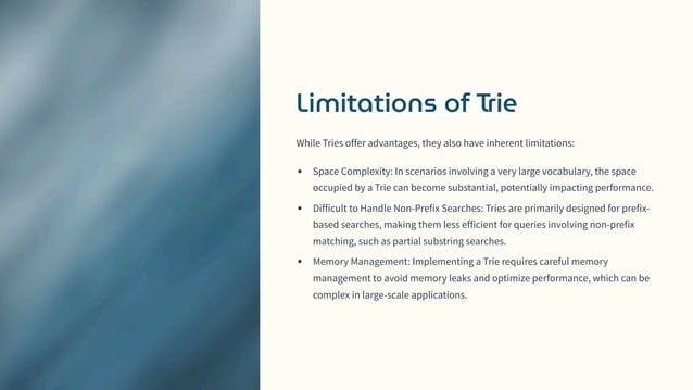 Trie Data Structure For Auto Search Complete Ppt