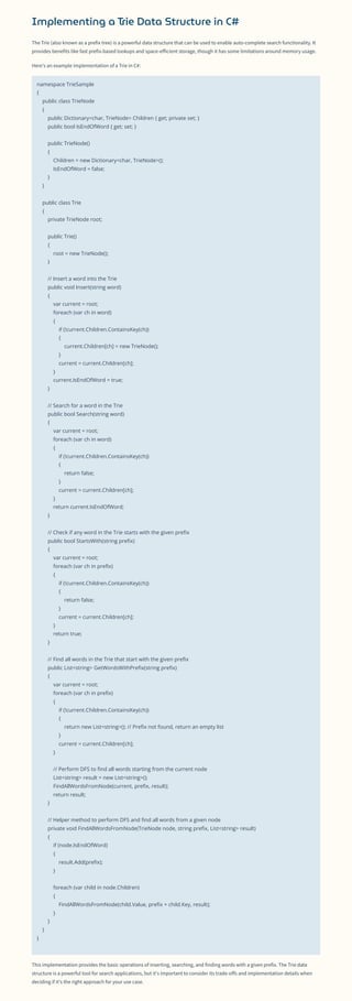 Trie Data Structure For Auto Search Complete Ppt 