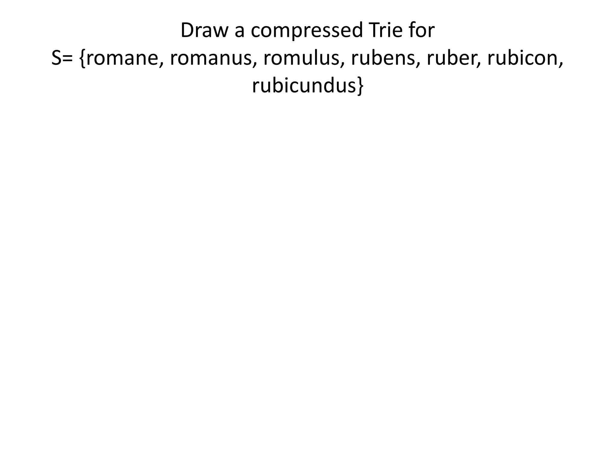 Tries data structures | PPTX