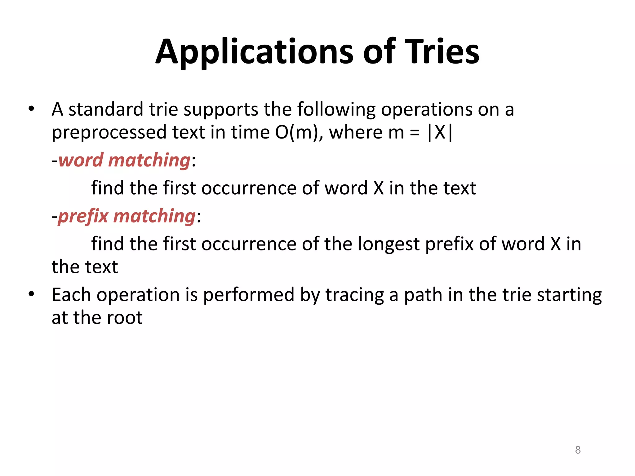 Tries data structures | PPTX