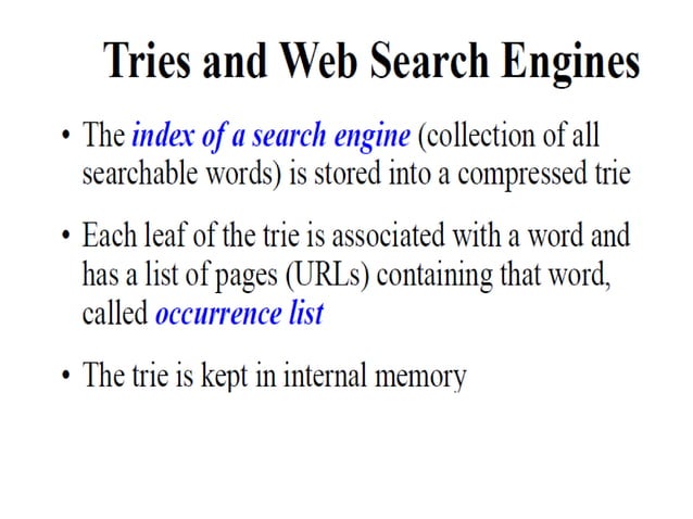 Tries data structures | PPTX
