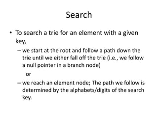 Tries data structures | PPTX