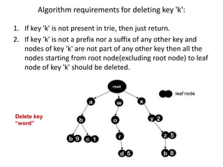 Tries data structures | PPTX