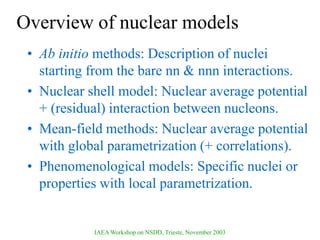Nucleur shell model of atom by P. Van isacker | PPT