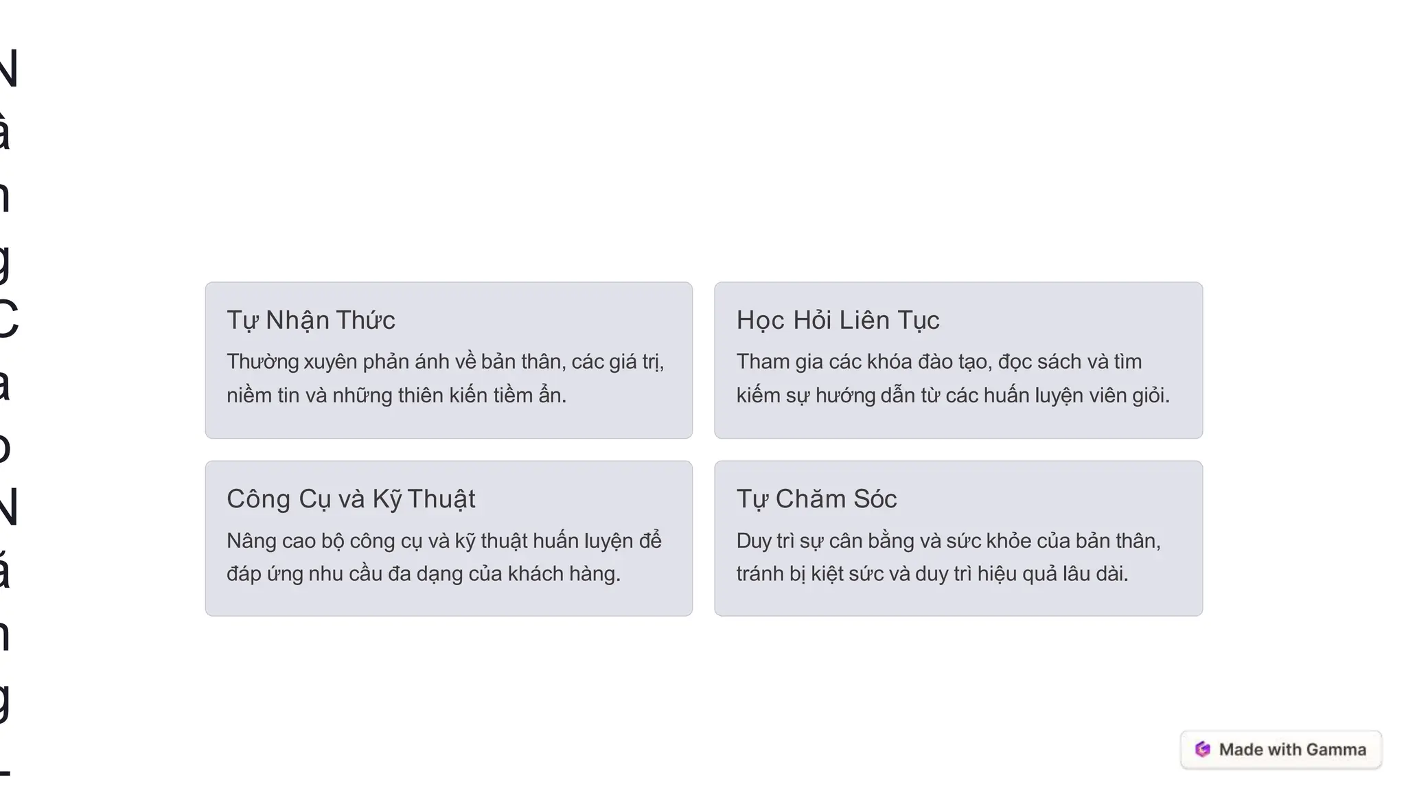 Triet ly huan luyen nhan vien trong Coaching.pptx